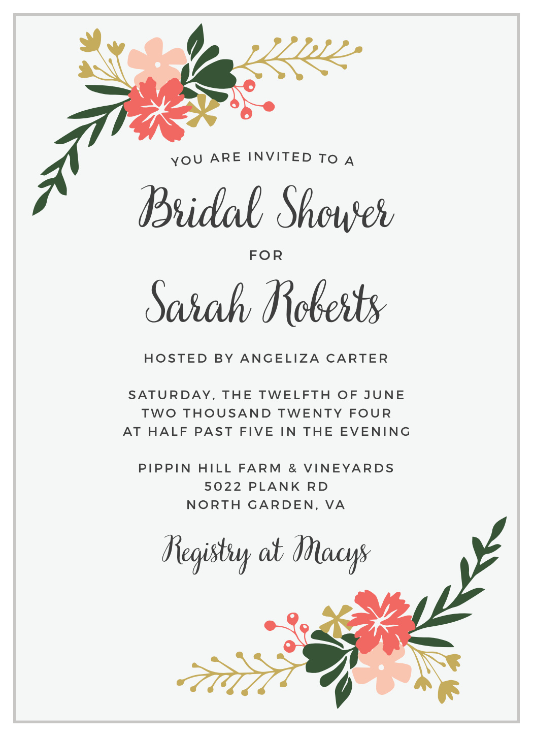 Garden Party Bridal Shower Invitations by Basic Invite Garden Party Bridal Shower Invitations by Basic Invite