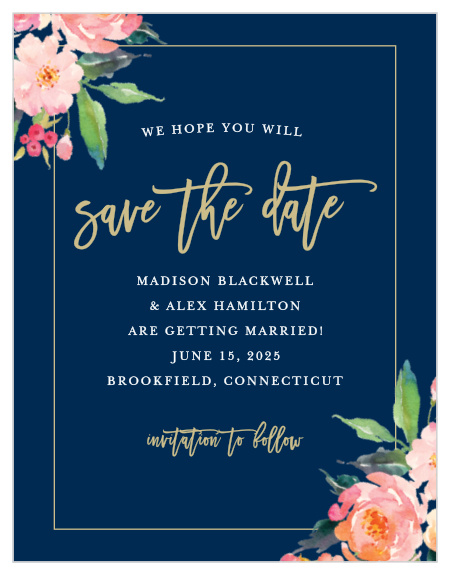 Standing Ovation Save the Date Cards by Basic Invite