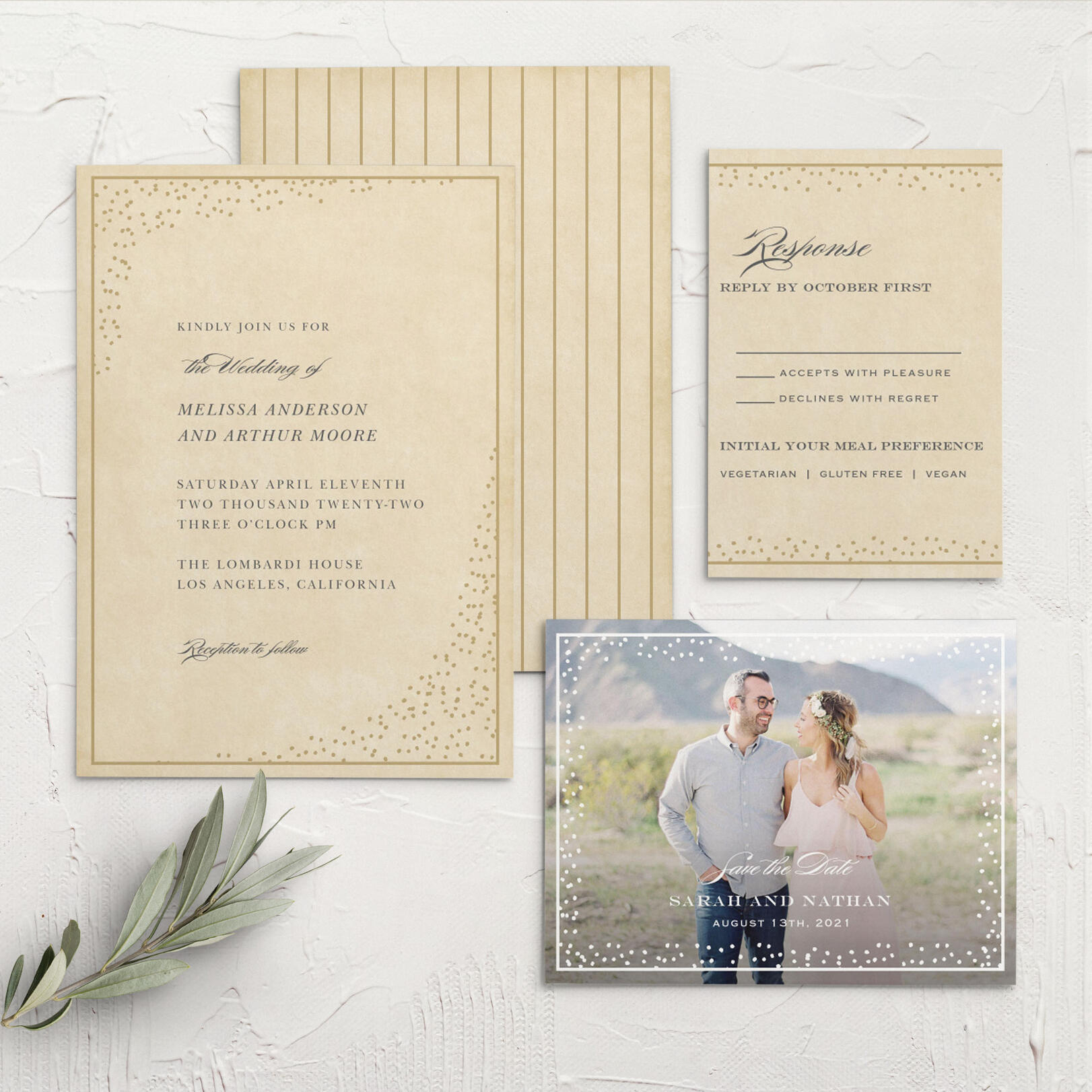 Antique Charm Wedding Invitations by Basic Invite
