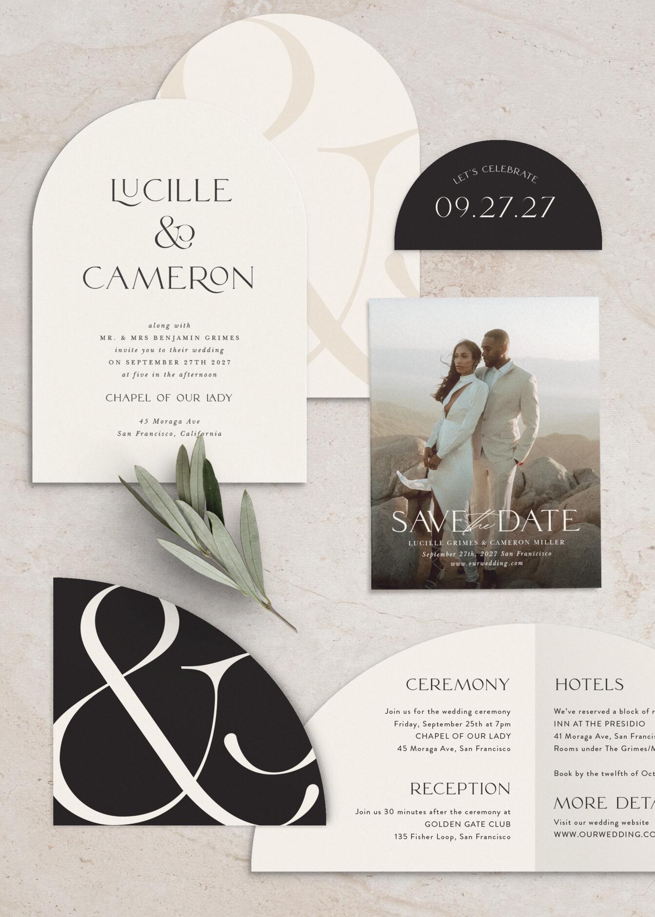 Ever & Ever Wedding Arch Invitations by Basic Invite