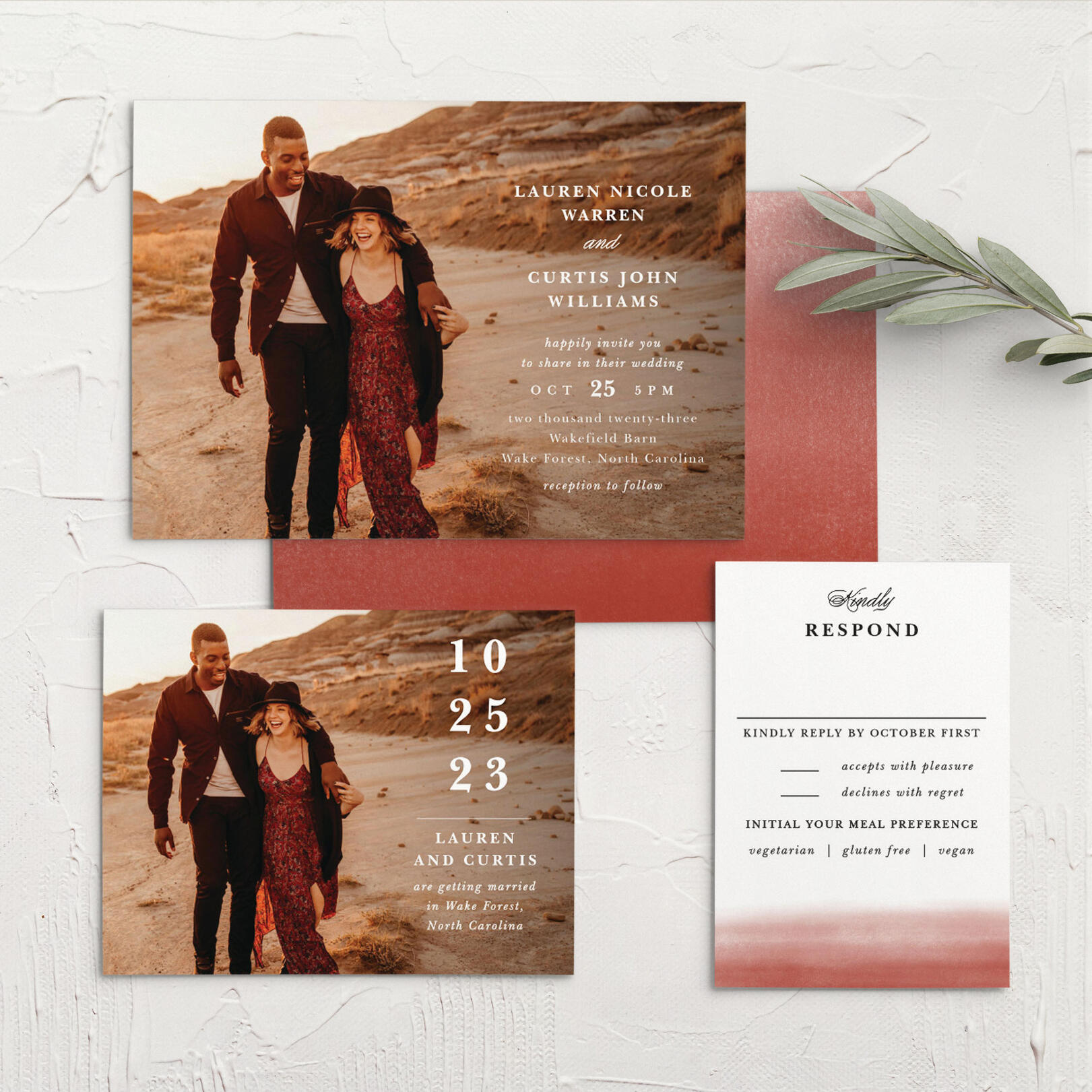 Happy Couple Wedding Invitations by Basic Invite
