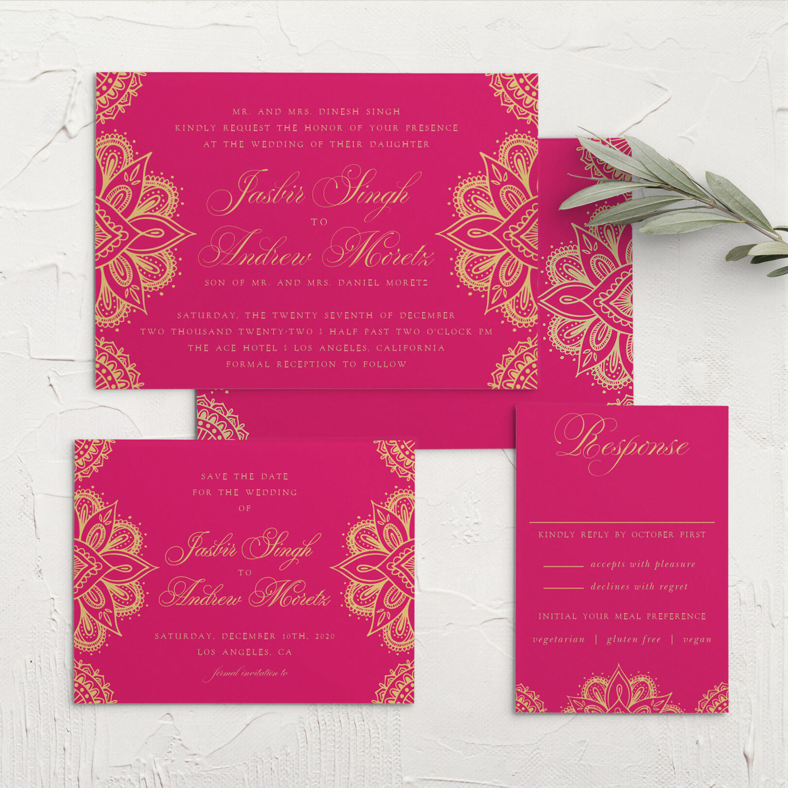 Hindu Celebration Wedding Invitations by Basic Invite