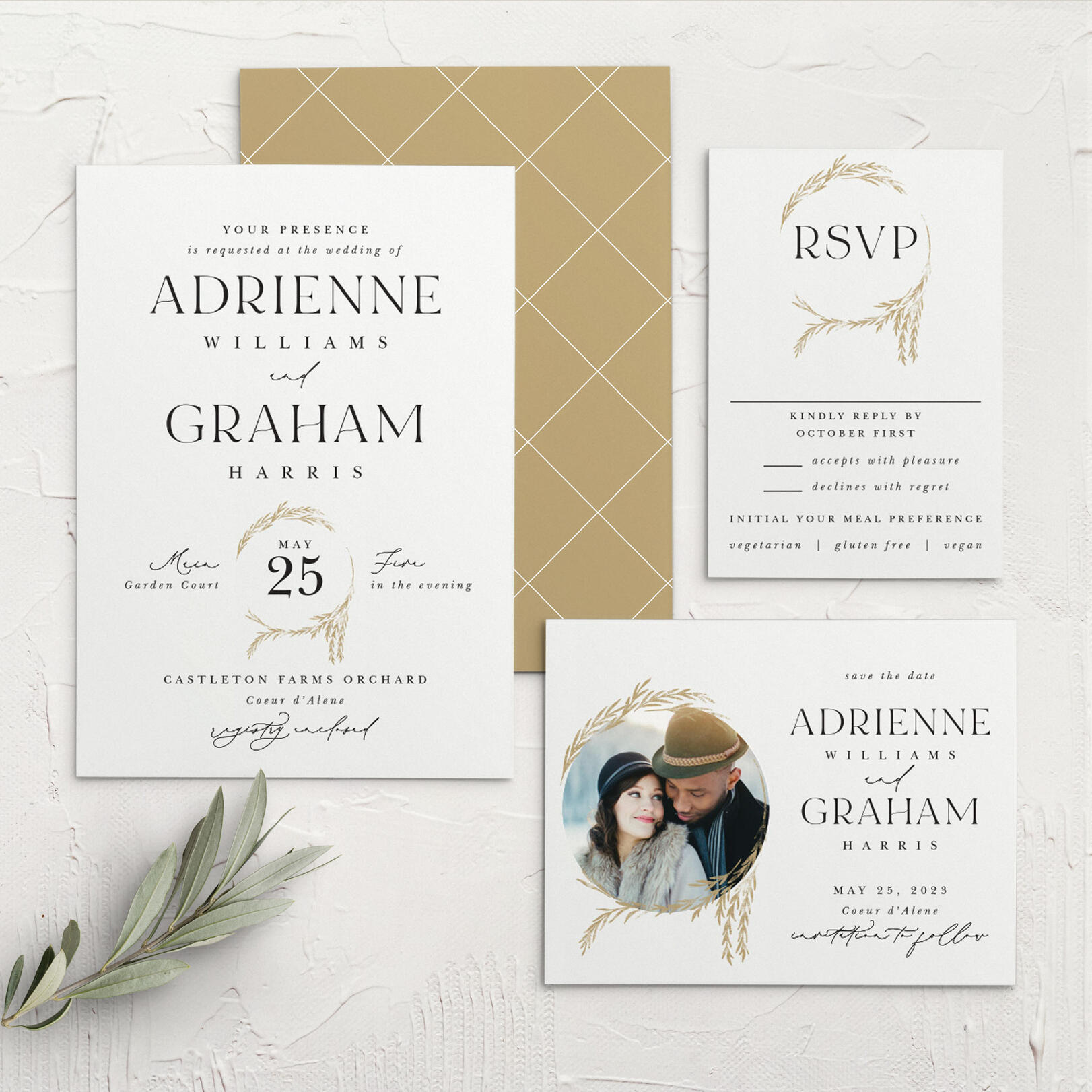 Looking Glass Wedding Invitations by Basic Invite