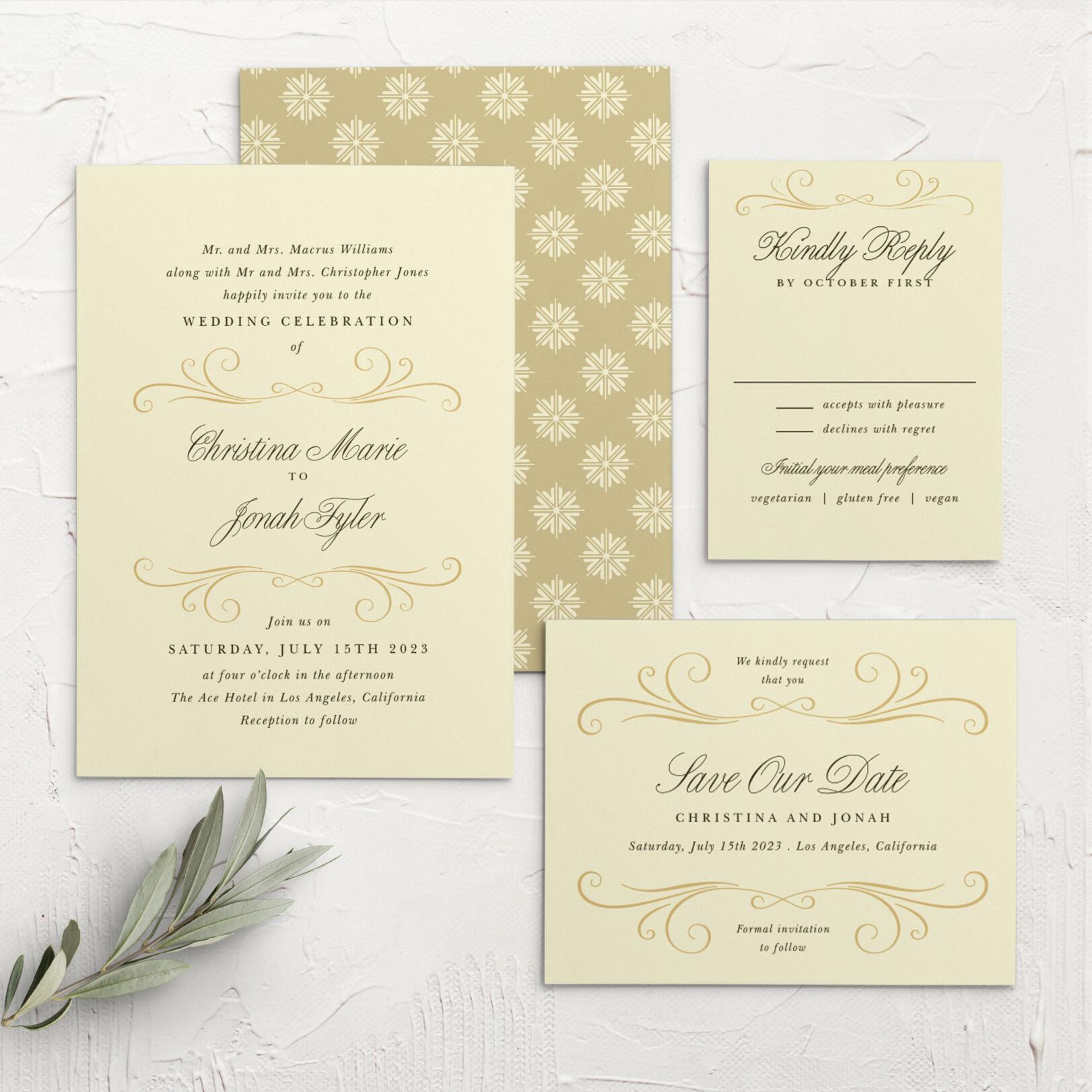 Old Wedding Invitations In English