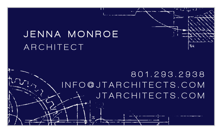 Blueprint Business Cards 94 Architect Business Card Templates Ideas