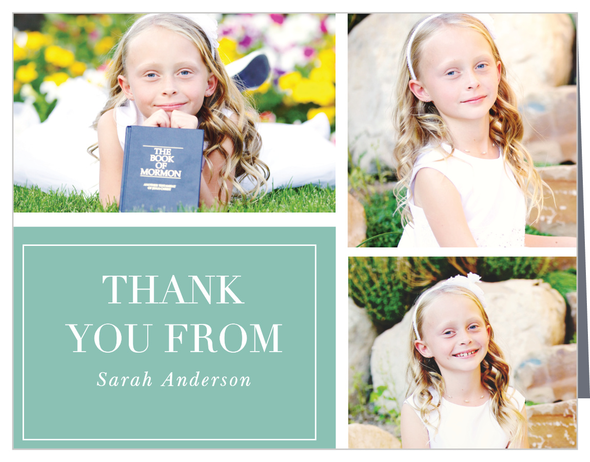 Lds Baptism Thank You Cards Free Printable Baptism Thank You Cards