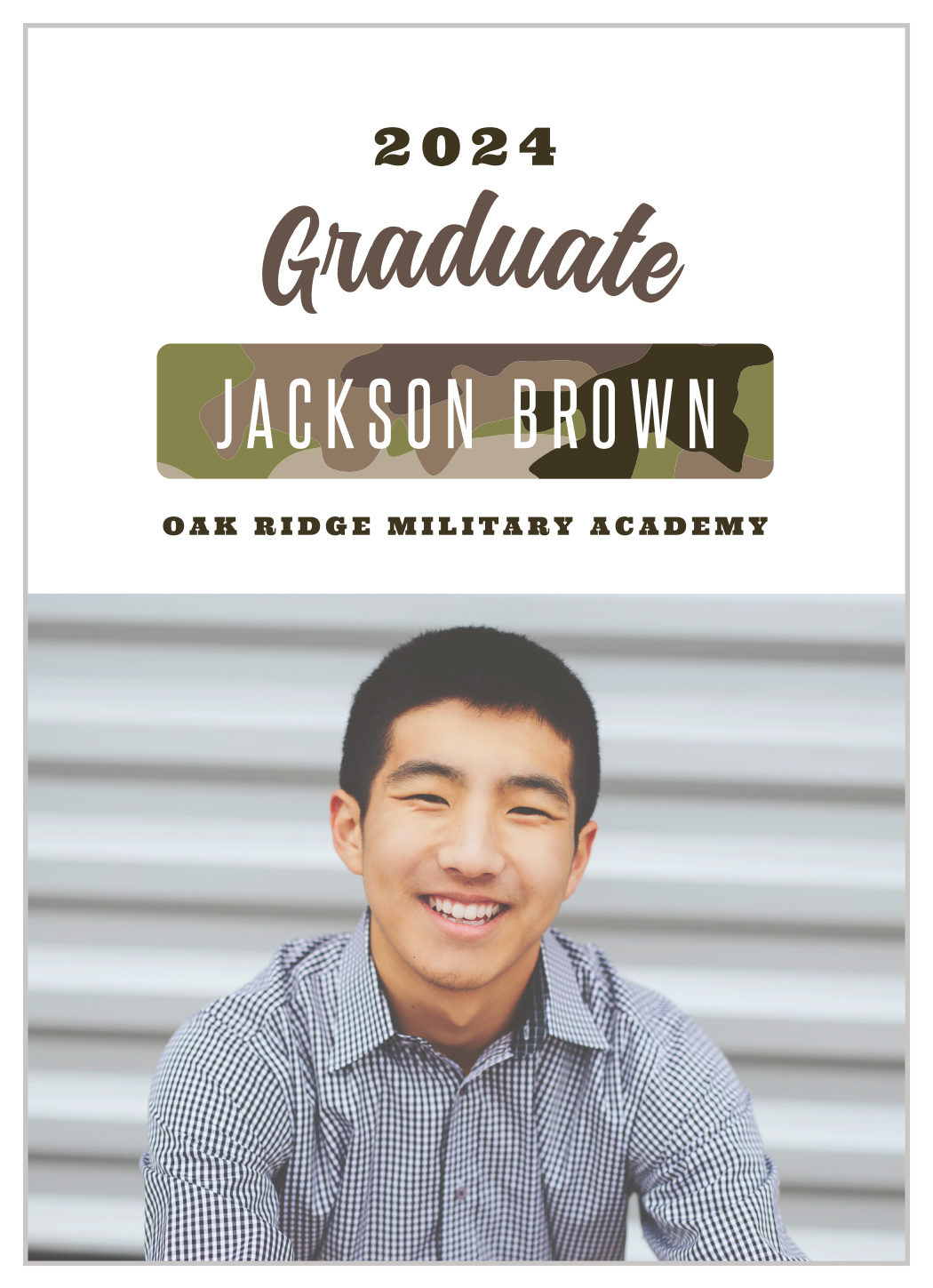 Camouflage Graduation Announcements