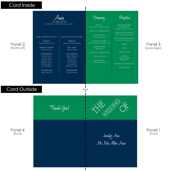 Dotted Devotion Wedding Programs by Basic Invite