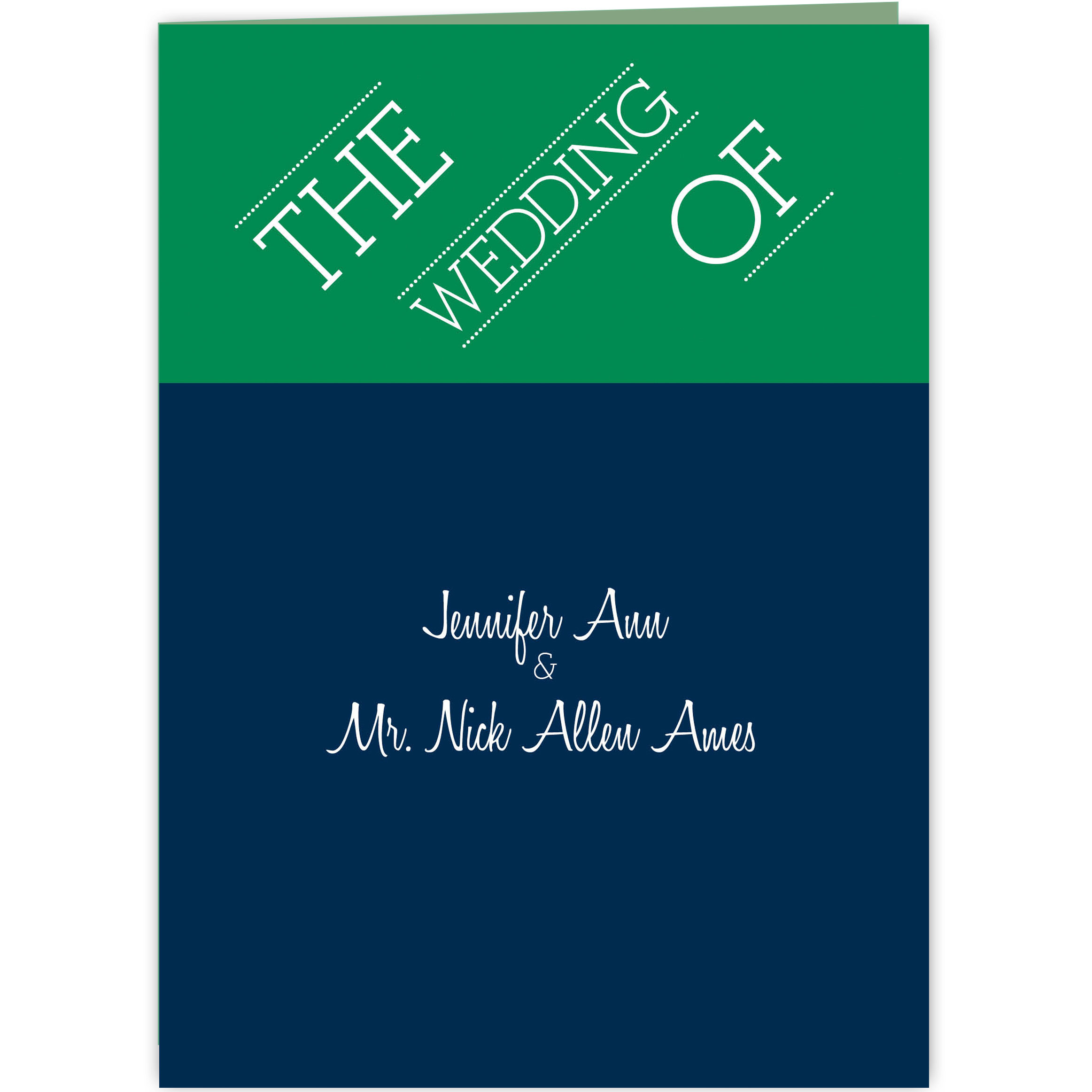 Dotted Devotion Wedding Programs by Basic Invite