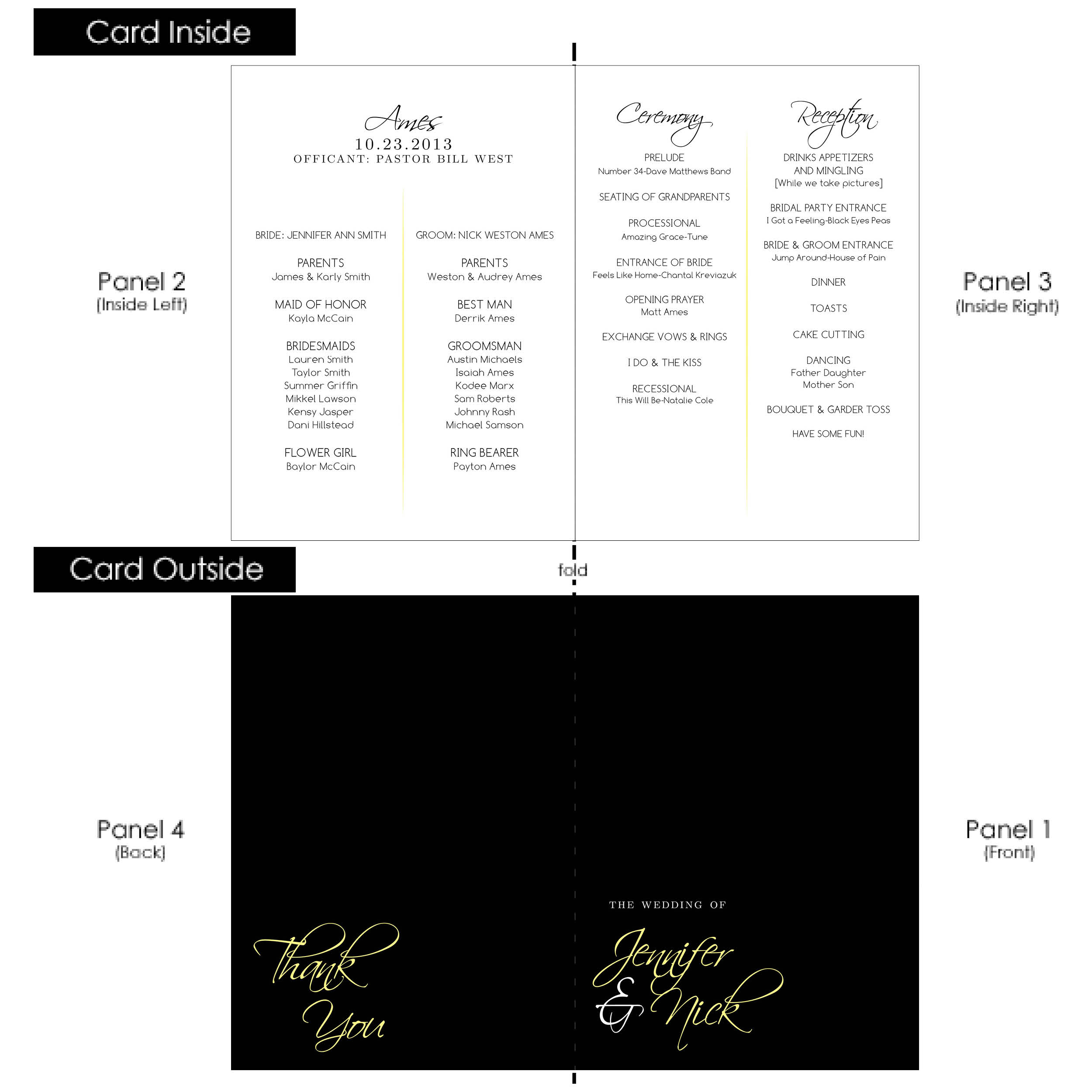 Modern Moroccan Wedding Programs by Basic Invite