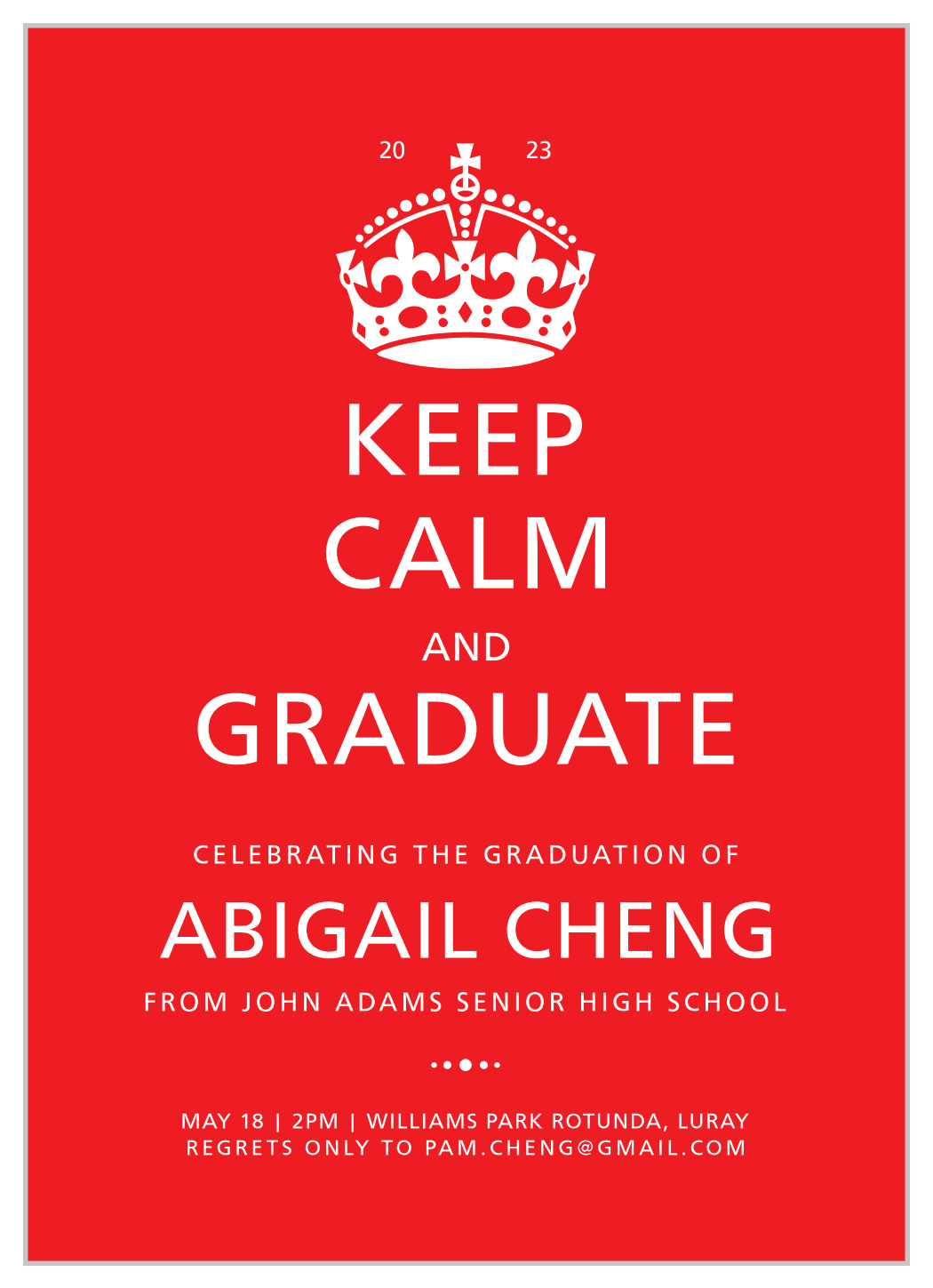 Keep Calm And Go To Class