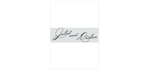 Classic Script Wedding Belly Bands by Basic Invite