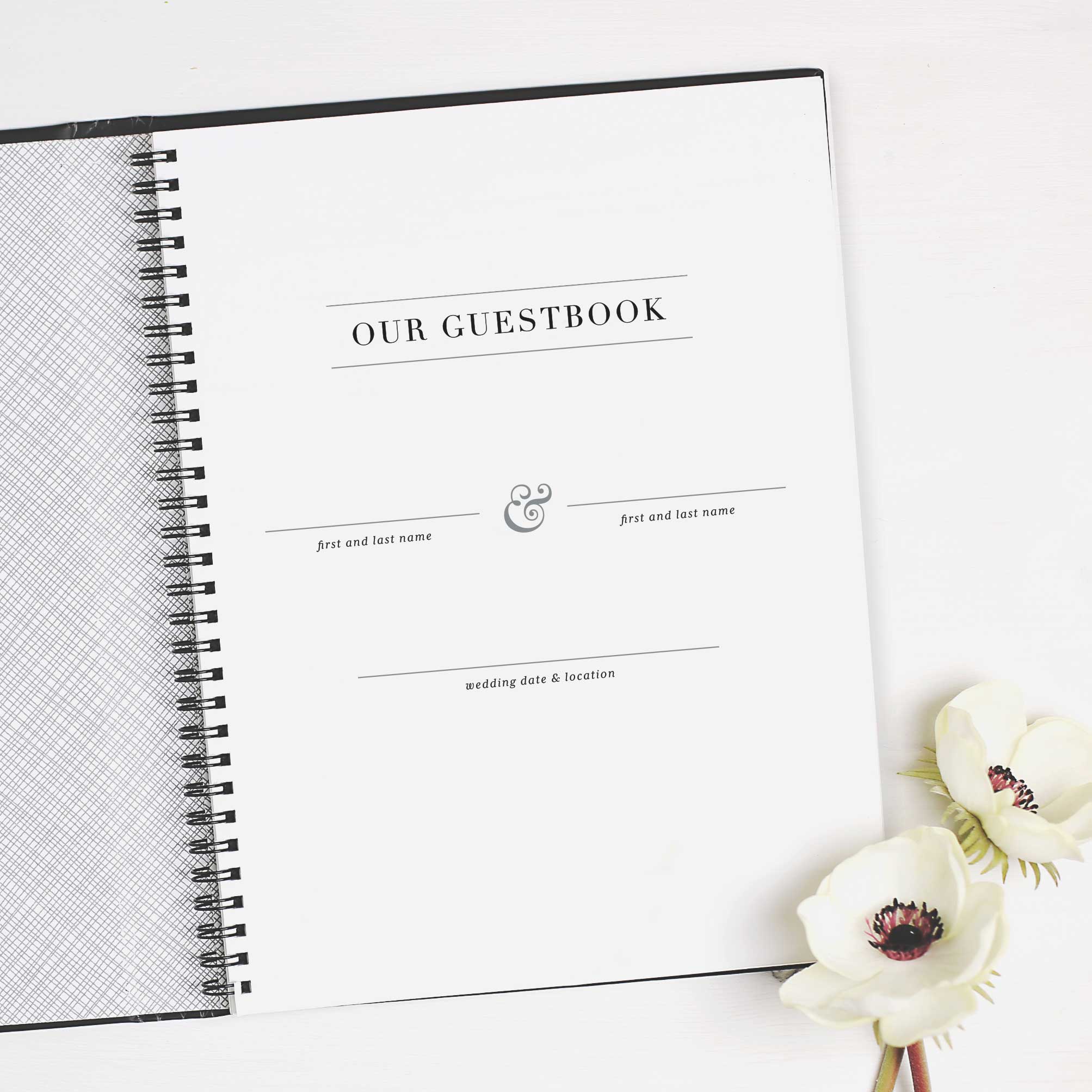 Classic Script Guest Book
