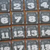 Rustic Chalkboard Table Numbers Printable by Basic Invite