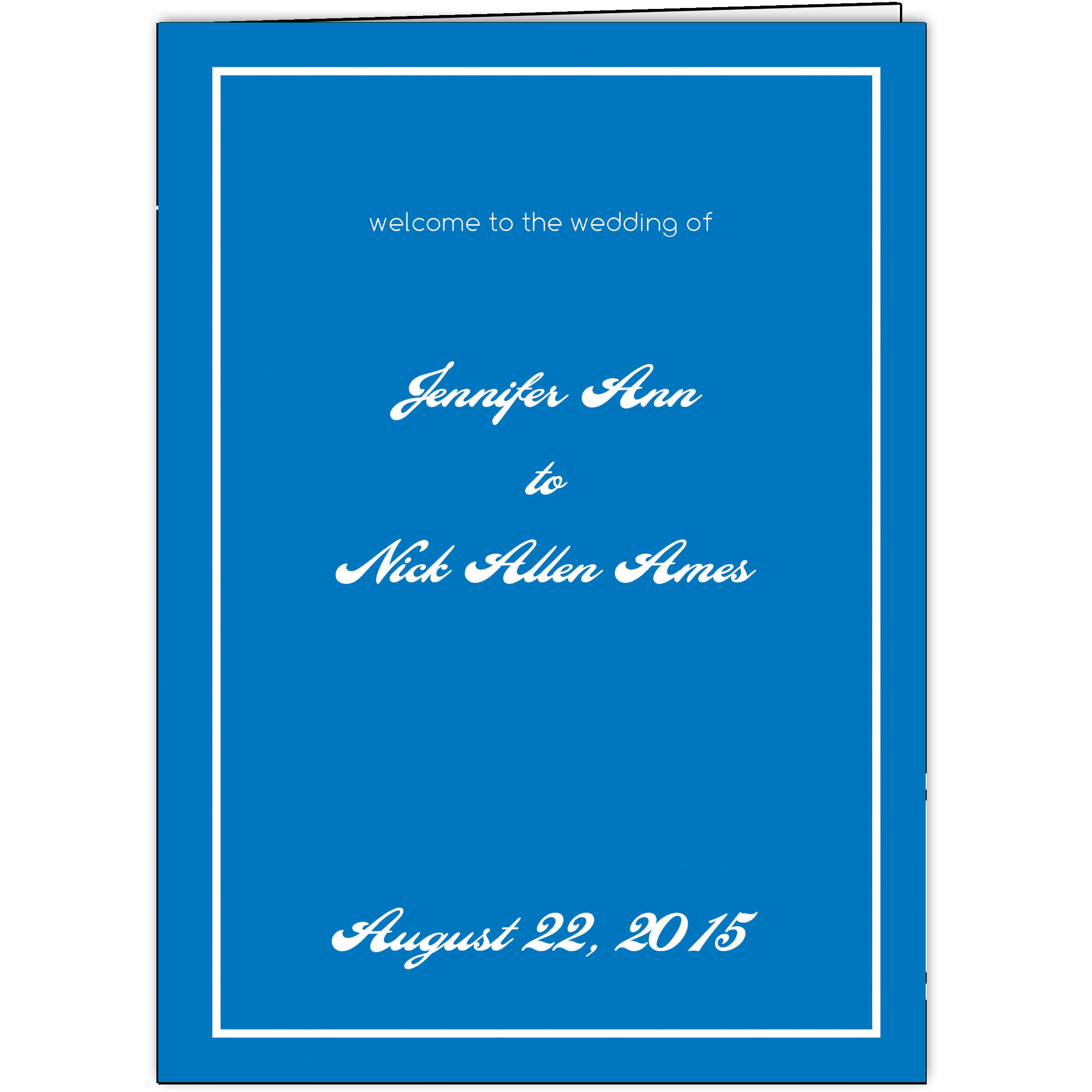 Perfect Match Wedding Programs by Basic Invite