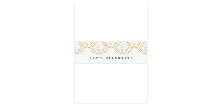 Dotted Devotion Wedding Belly Bands by Basic Invite