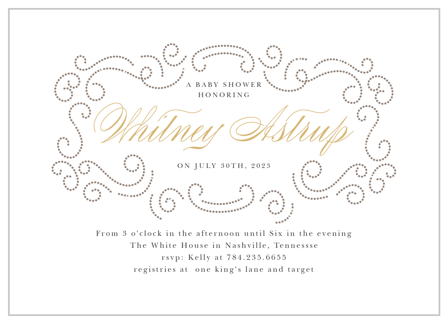 White House Greetings New Baby