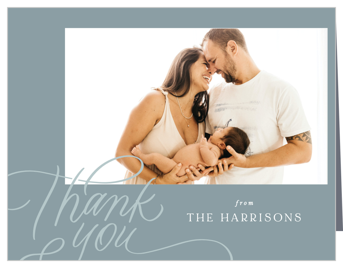 Fresh From Heaven Birth Announcement Thank You Cards by Basic Invite