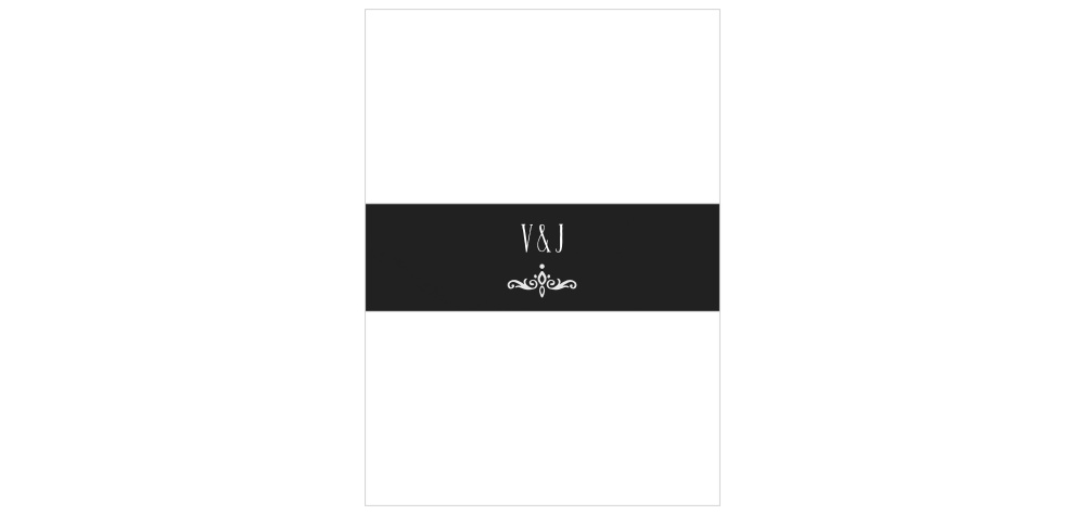 Gothic Magic Wedding Belly Bands by Basic Invite