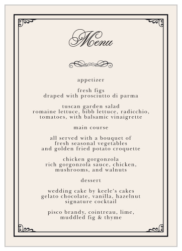 Victorian Dinner Party Menu 3 French Hens French... 3 French Hens