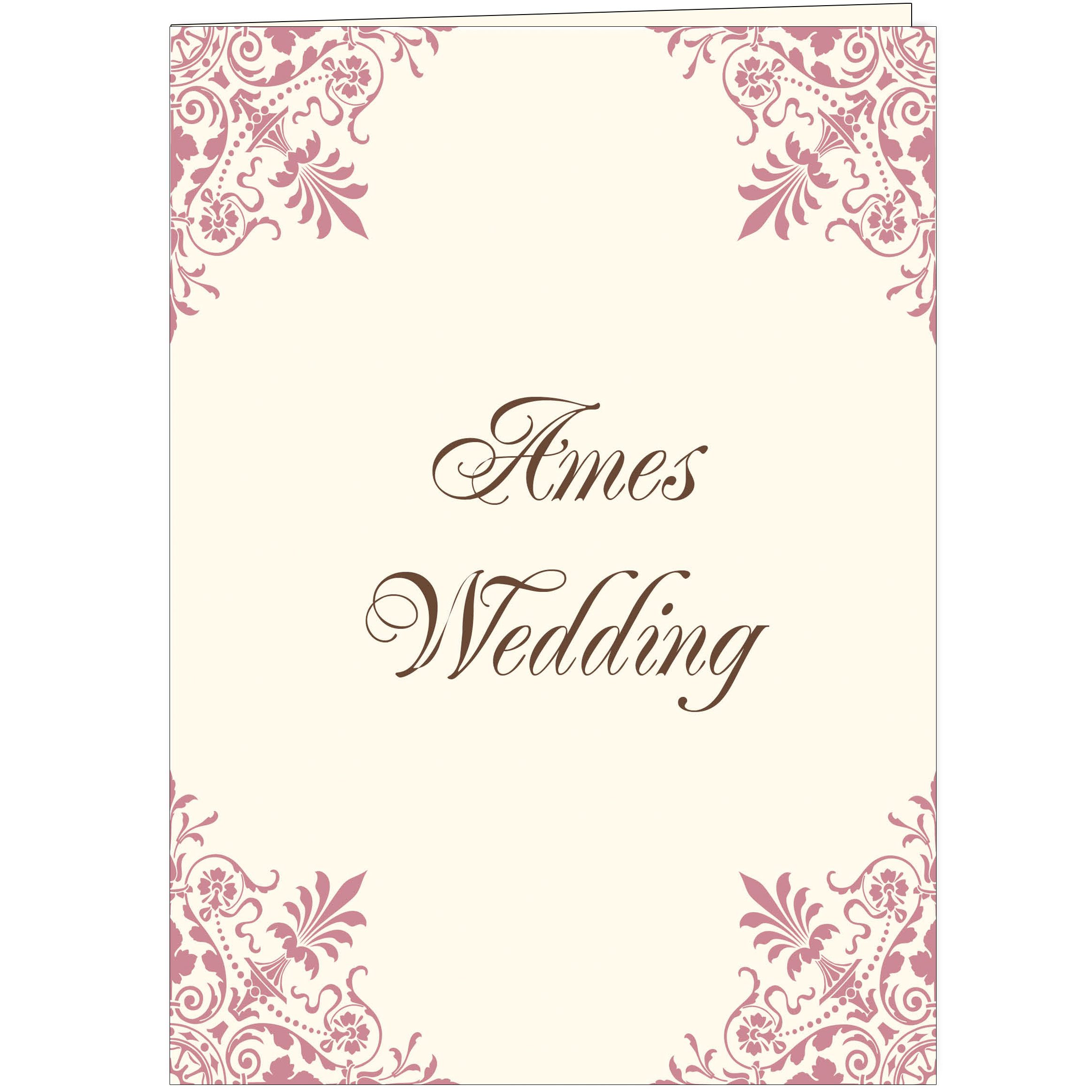 Ornate Corners Wedding Programs by Basic Invite