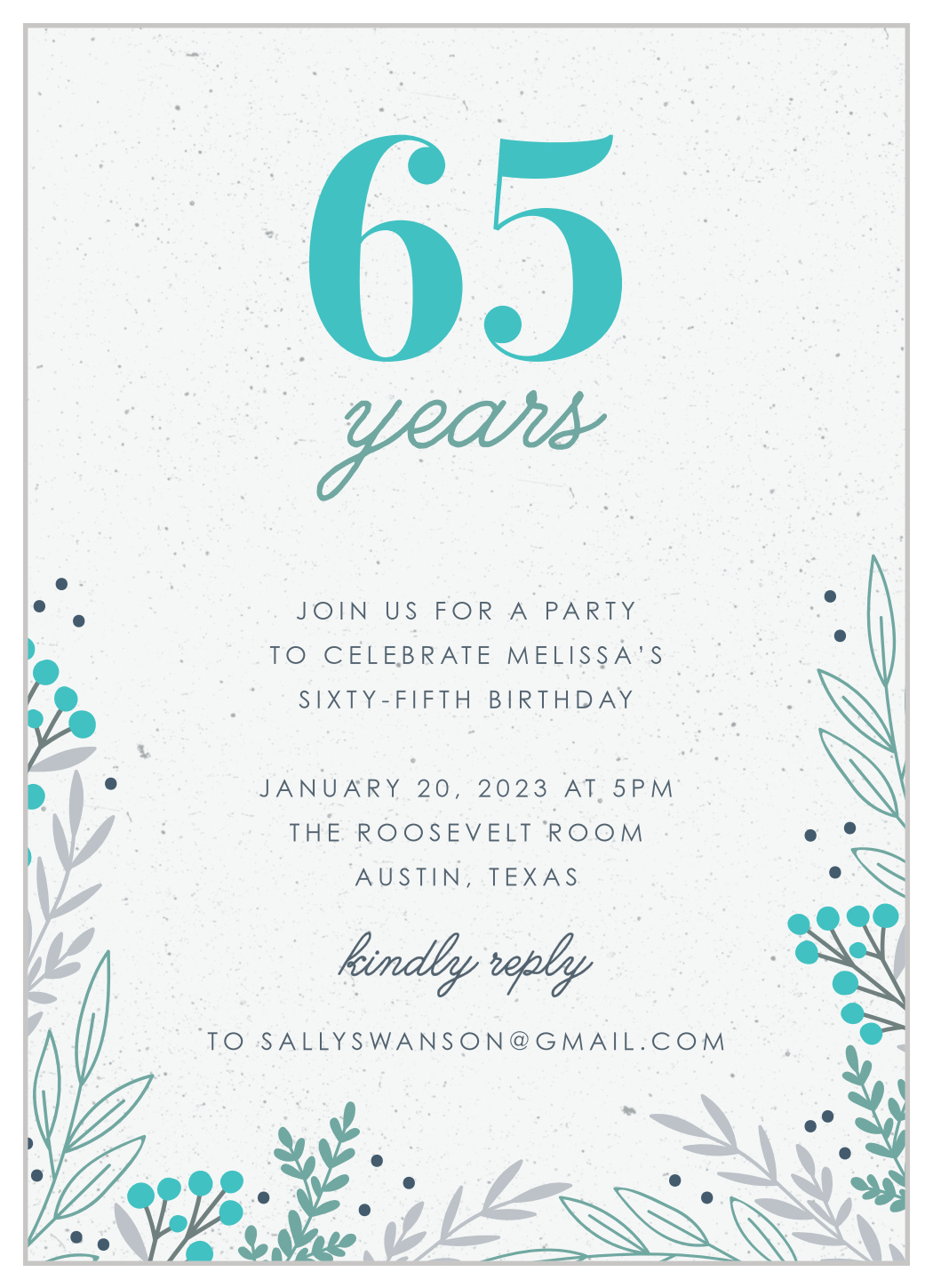 65 Birthday Invitation Wording 65 Birthday Invitation Images Free
