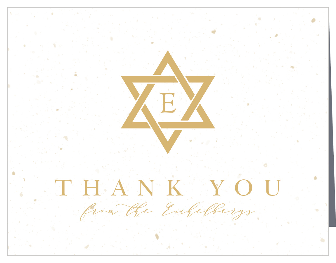 Jewish Thank You Cards Thank You In 11 Jewish Languages" Greeting Card