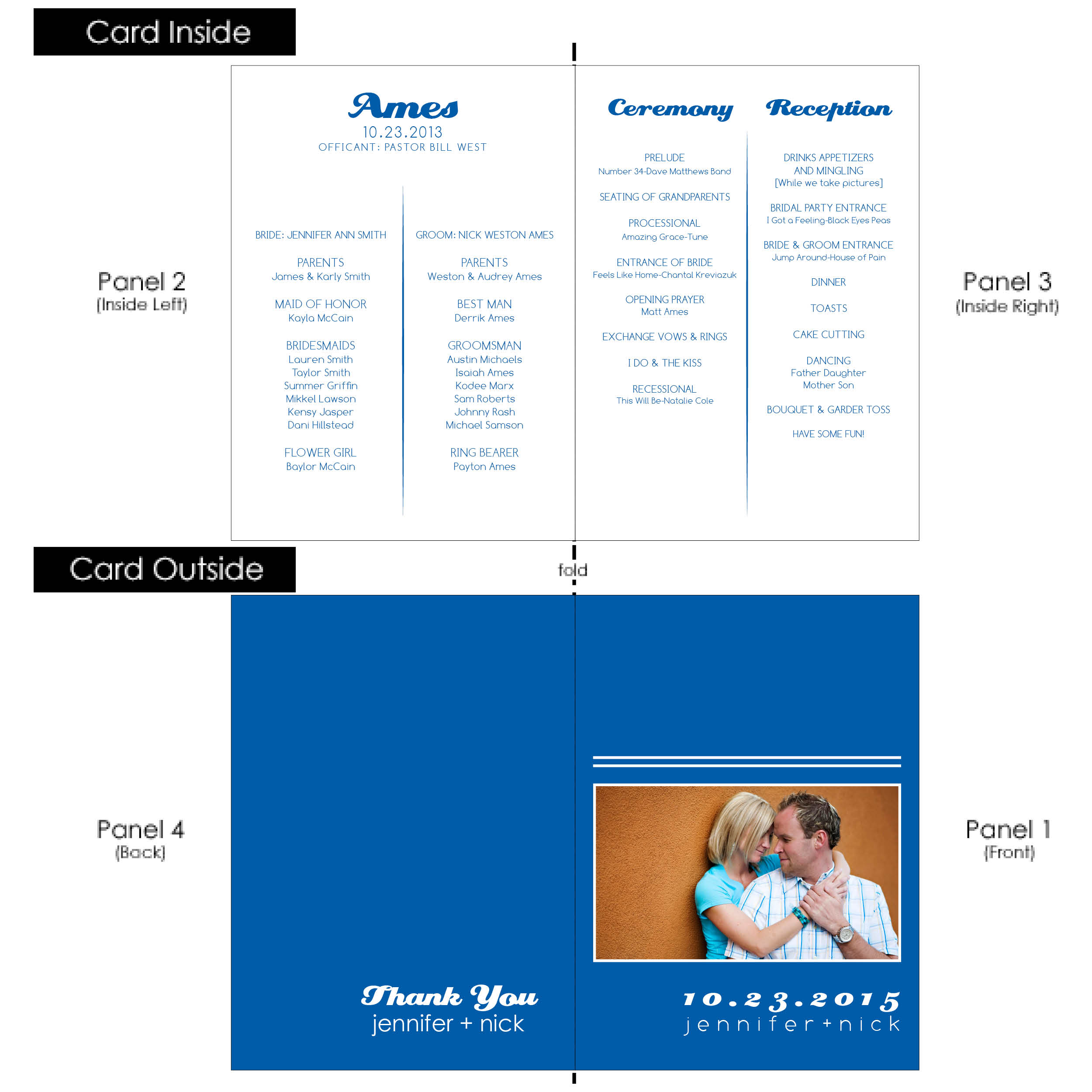 Passionate Forever Wedding Programs by Basic Invite