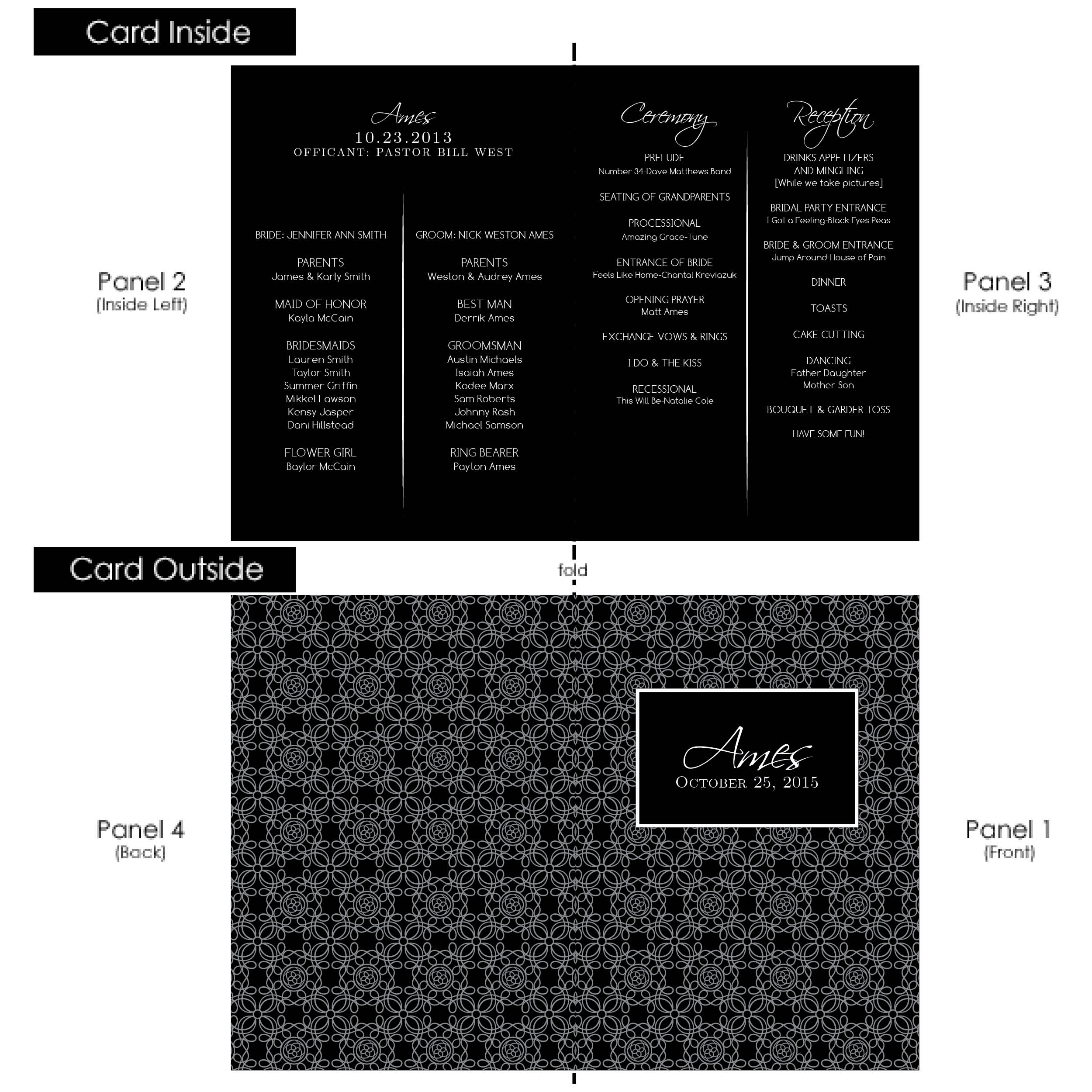 Timeless Swirls Wedding Programs by Basic Invite