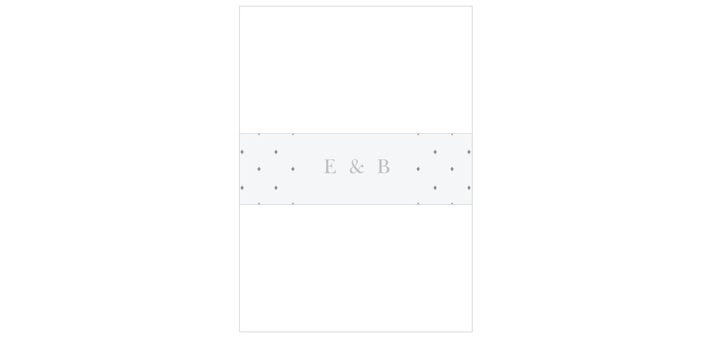 Matilda Dots Wedding Belly Bands by Basic Invite