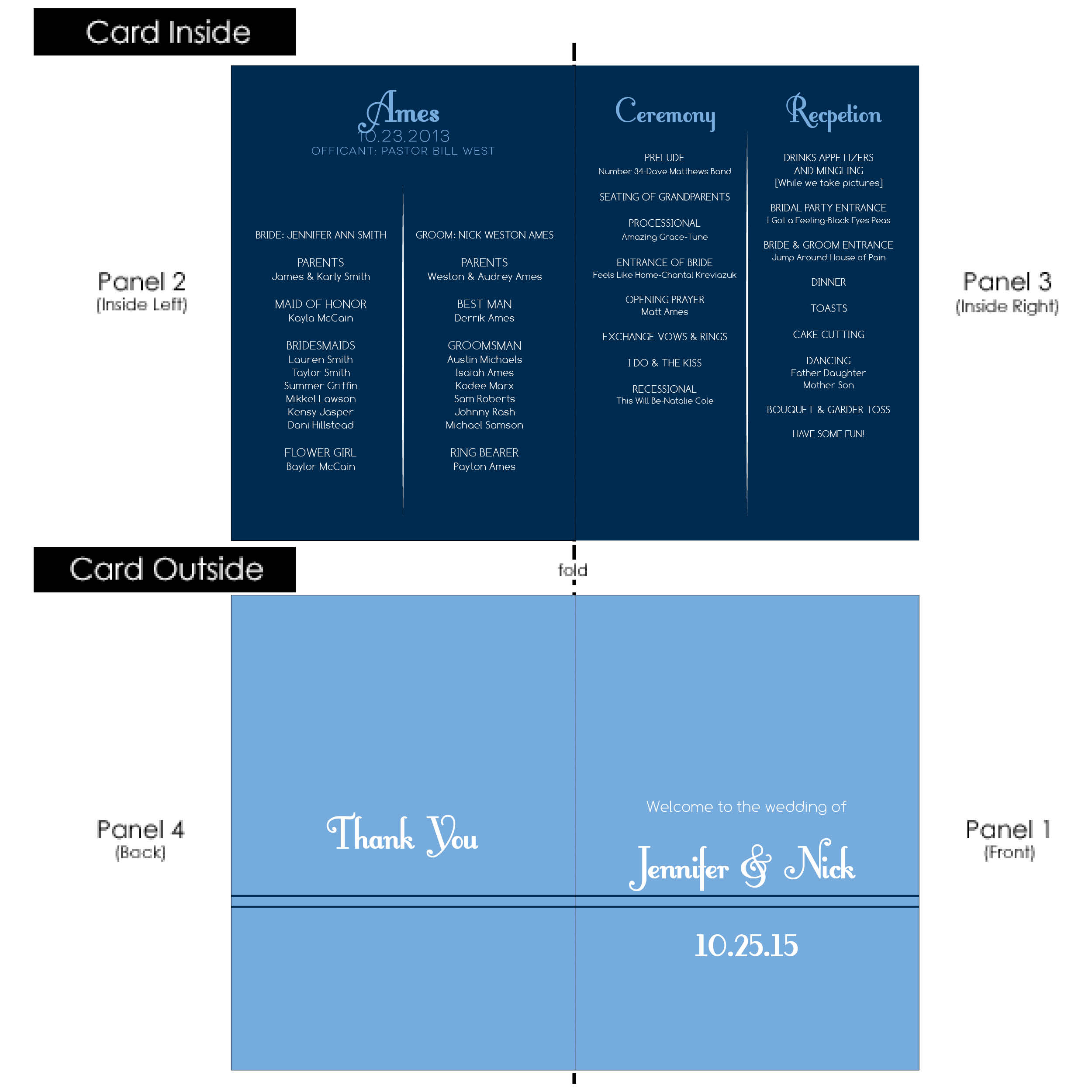 Sweet Simplicity Wedding Programs by Basic Invite