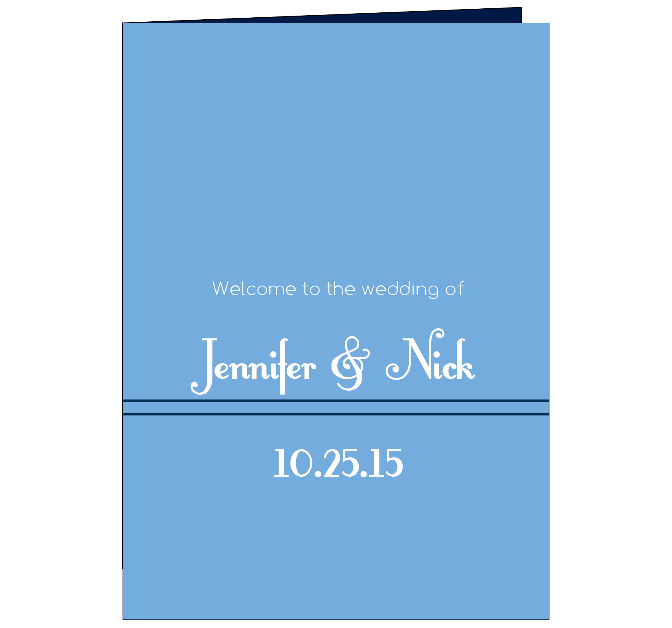 Sweet Simplicity Wedding Programs by Basic Invite