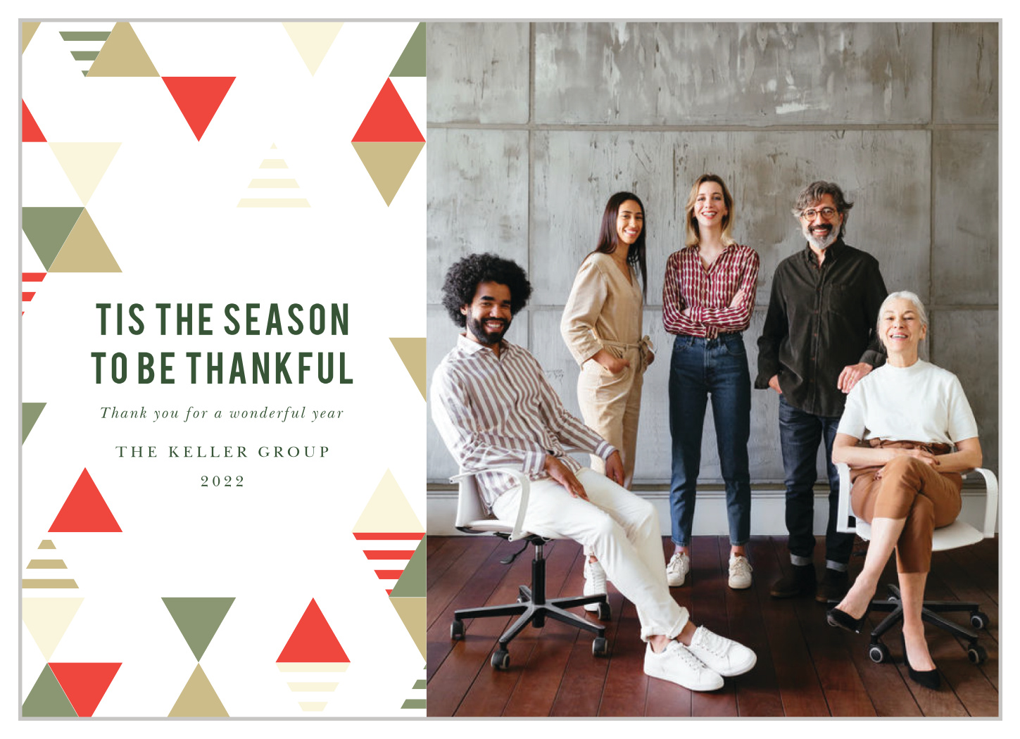 Full Photo Corporate Holiday Cards By Basic Invite