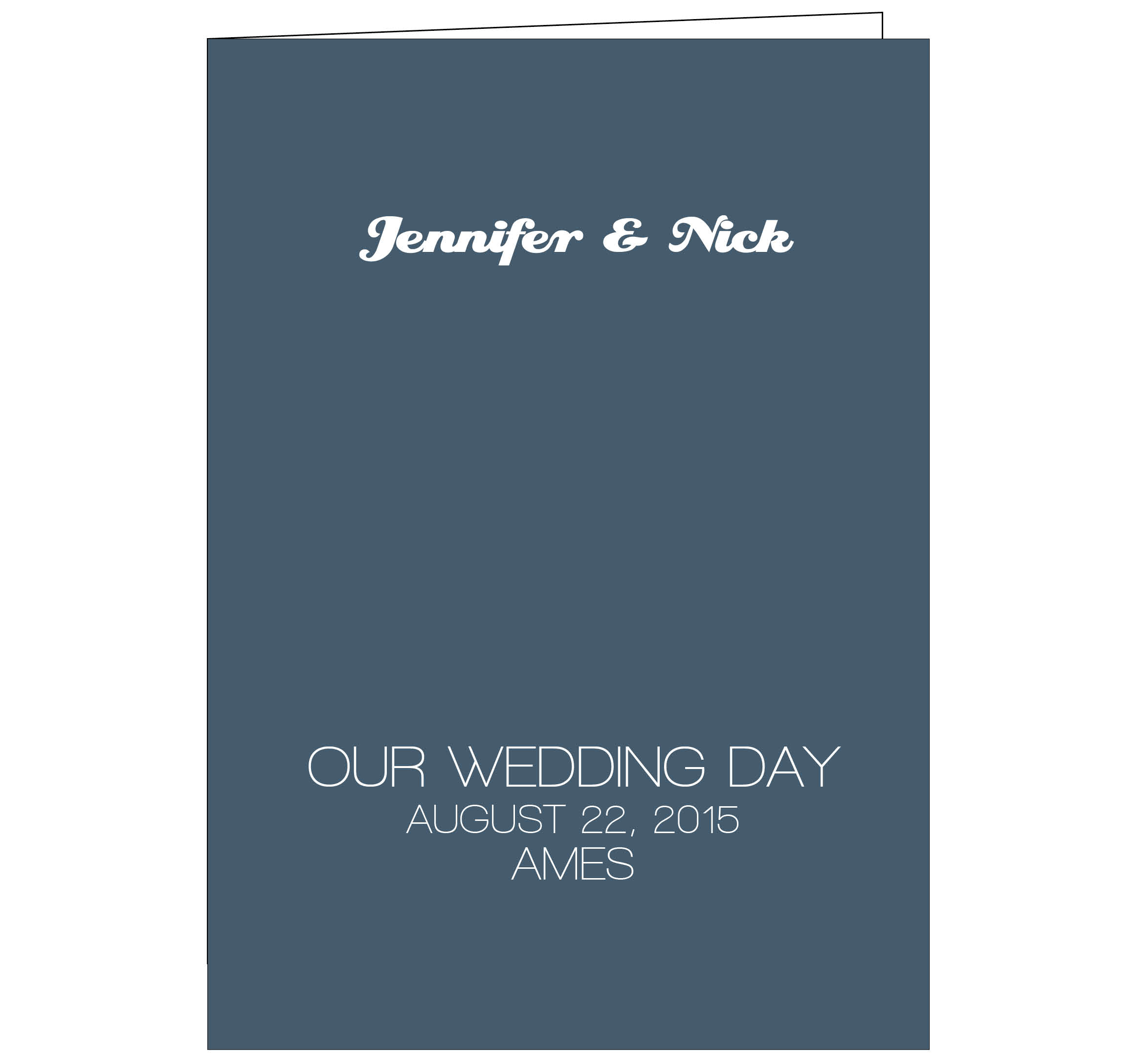 Sweetly Framed Wedding Programs by Basic Invite