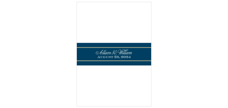 Photo Ribbon Wedding Belly Bands by Basic Invite