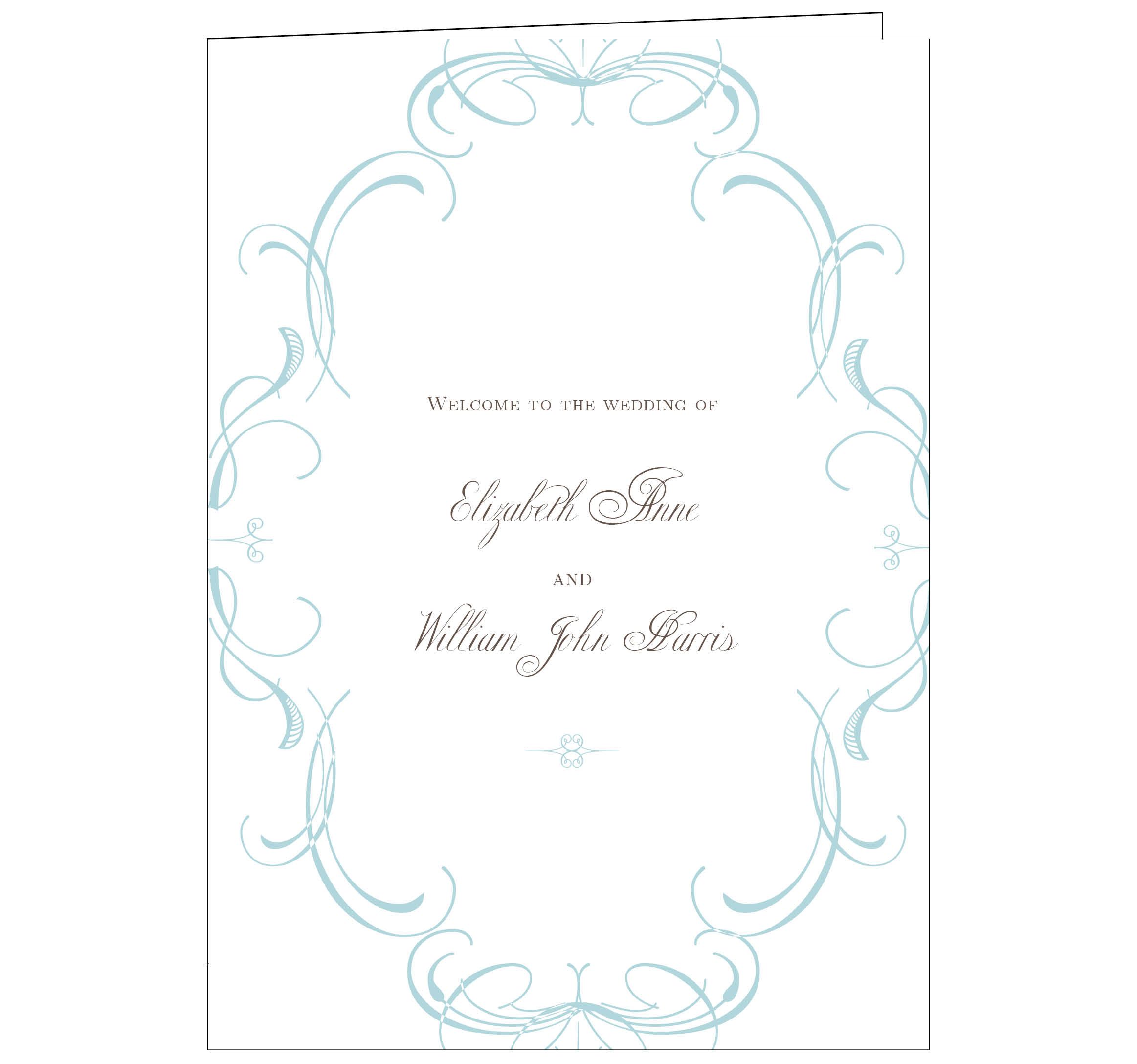 Flourish Charm Wedding Program