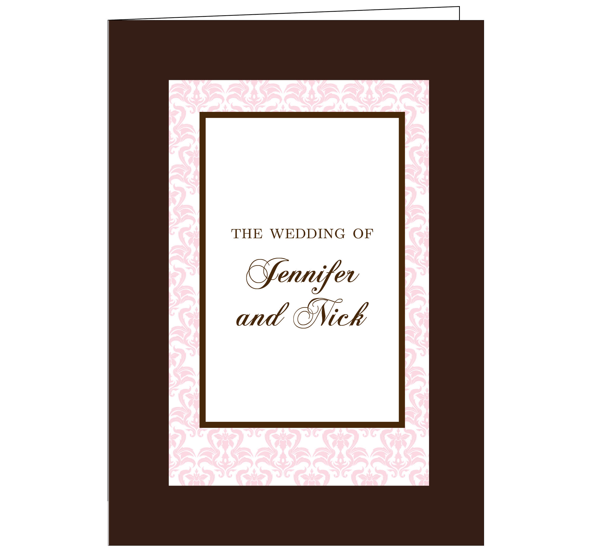 Victorian Square Wedding Programs by Basic Invite