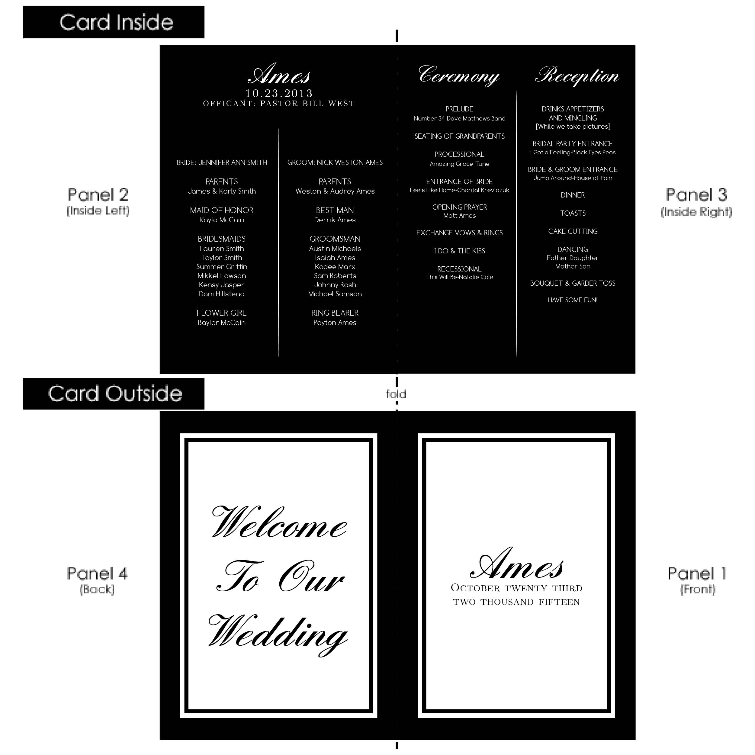 Classic Simplicity Wedding Programs by Basic Invite