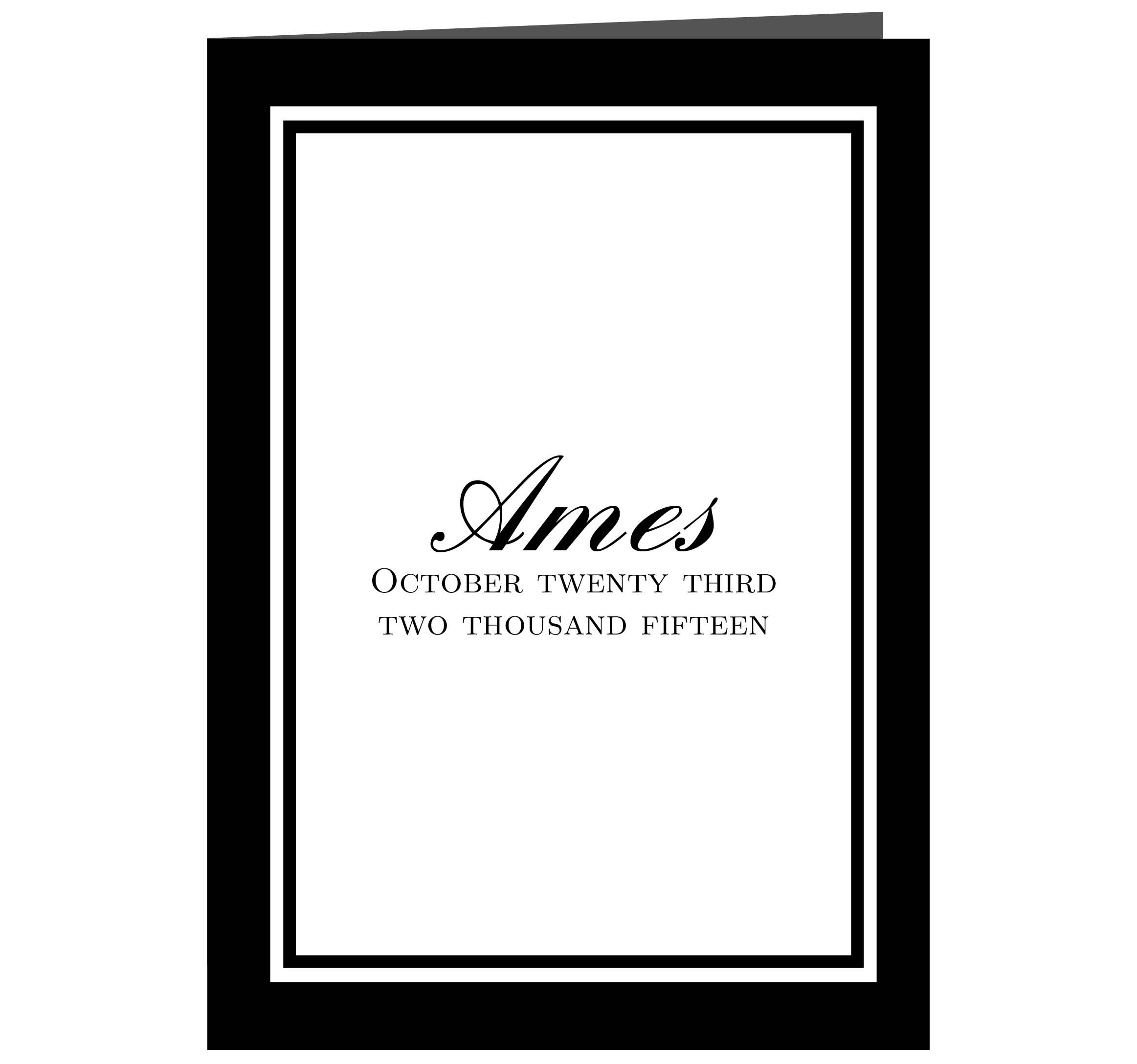 Perfectly Personalized Portrait Wedding Programs by Basic Invite
