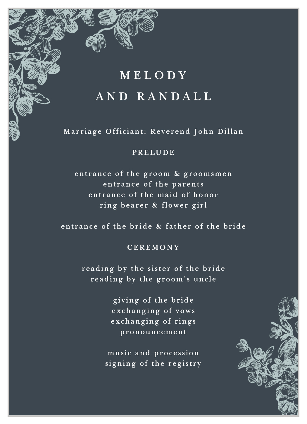 Square Wedding Programs Free PSD | Wedding Program Template Design